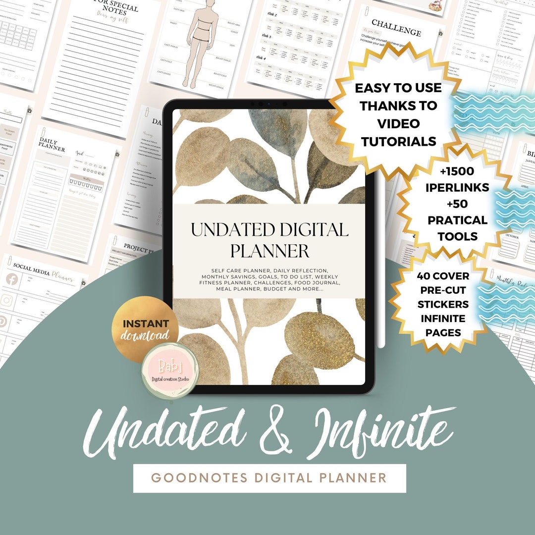 Digital Planner, Goodnotes Planner, iPad Planner, Notability Planner ...