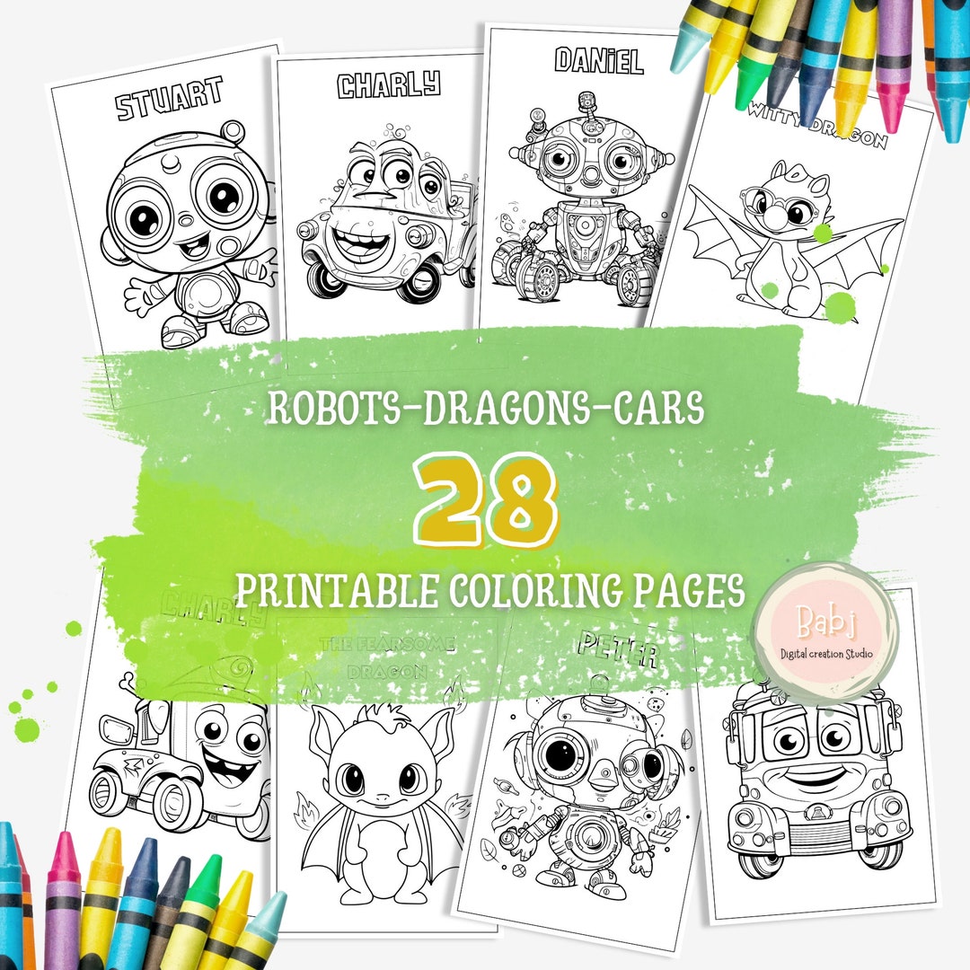28 Kids Coloring Pages - Printable Coloring Pages Kit for Kids ...