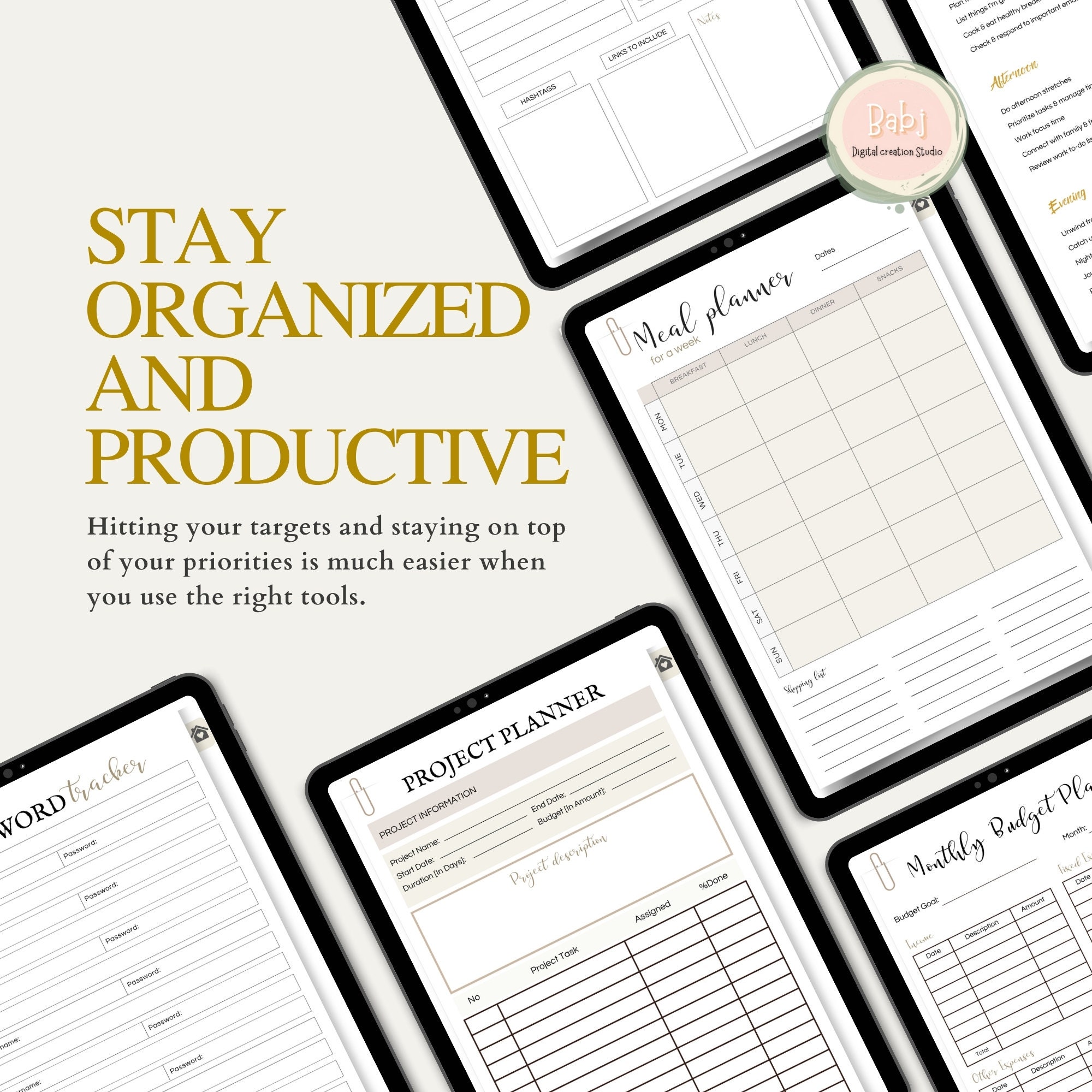 Digital Planner, Goodnotes Planner, iPad Planner, Notability Planner ...
