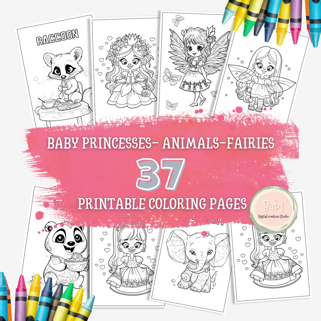 37 Kids Coloring Pages - Printable Coloring Pages Kit for Kids ...