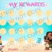 Moana Themed Reward Chart Printable | Tropical Behavior Chart for Kids ...
