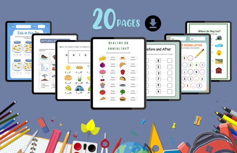 Preschool Worksheets | Alphabet, Numbers & Shapes Printables ...