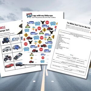 Road Trip Games | Kids Travel Activity Bundle (printable) - Etsy