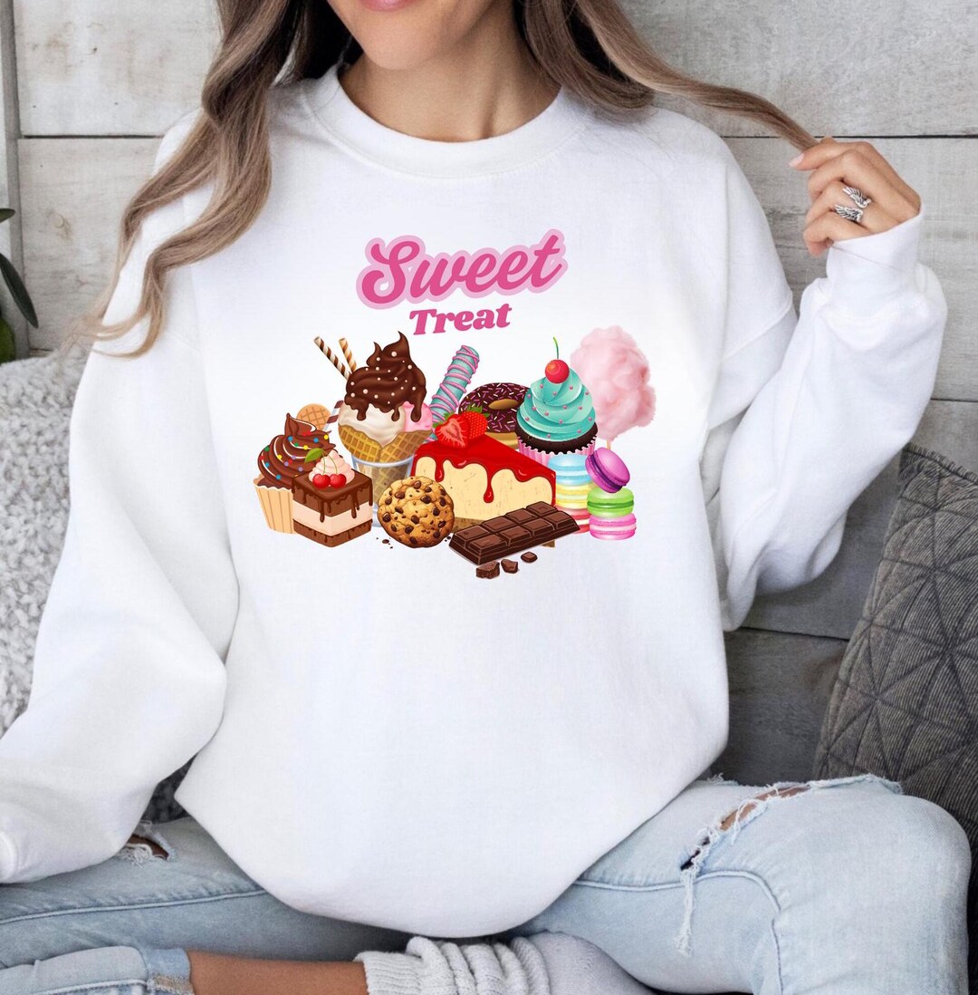 Sweat Treat PNG, Cute Dessert Clipart, Ice Cream Digital Download ...