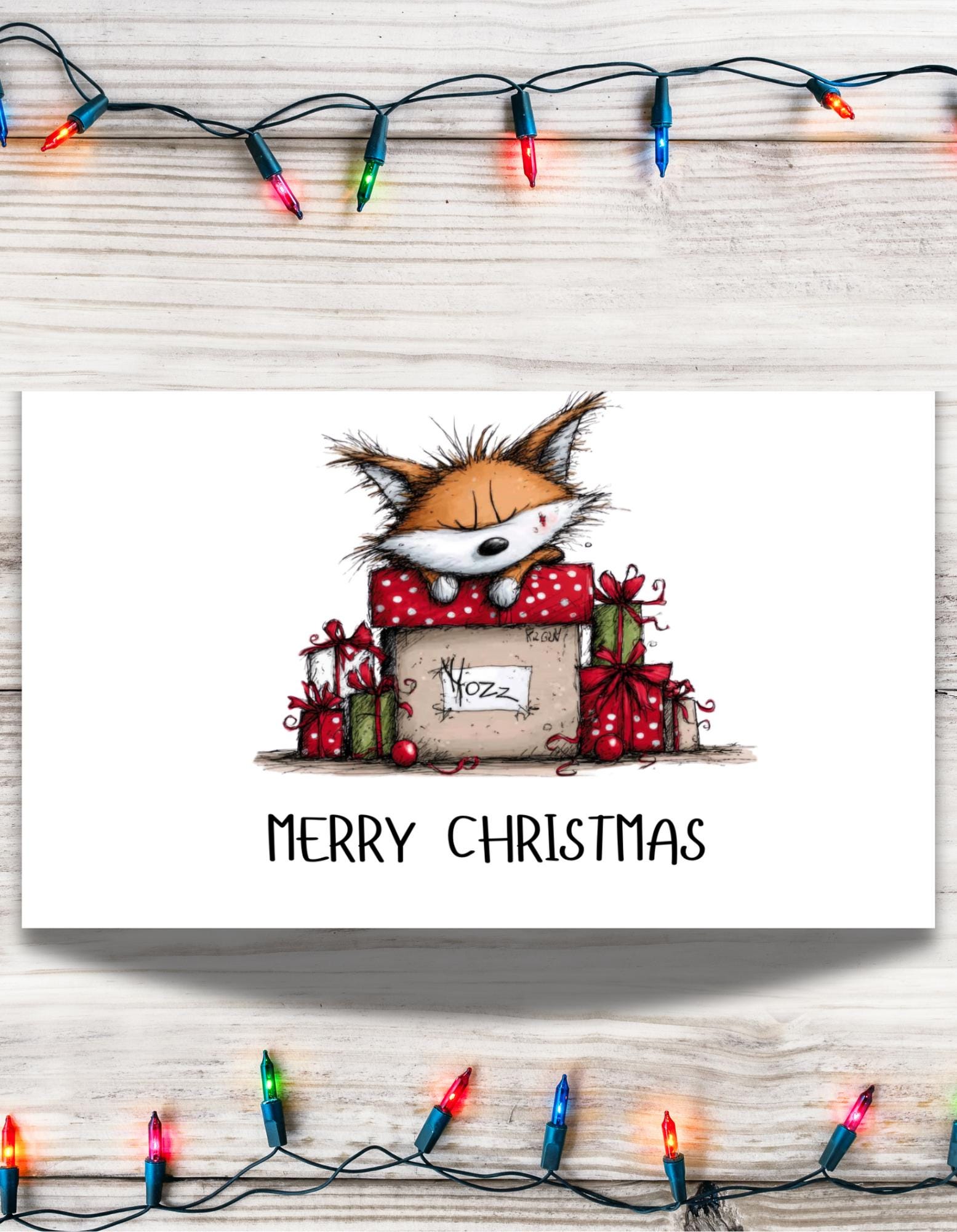 10 Cute Christmas Card Bundle | Printable Holiday Cards | Digital ...