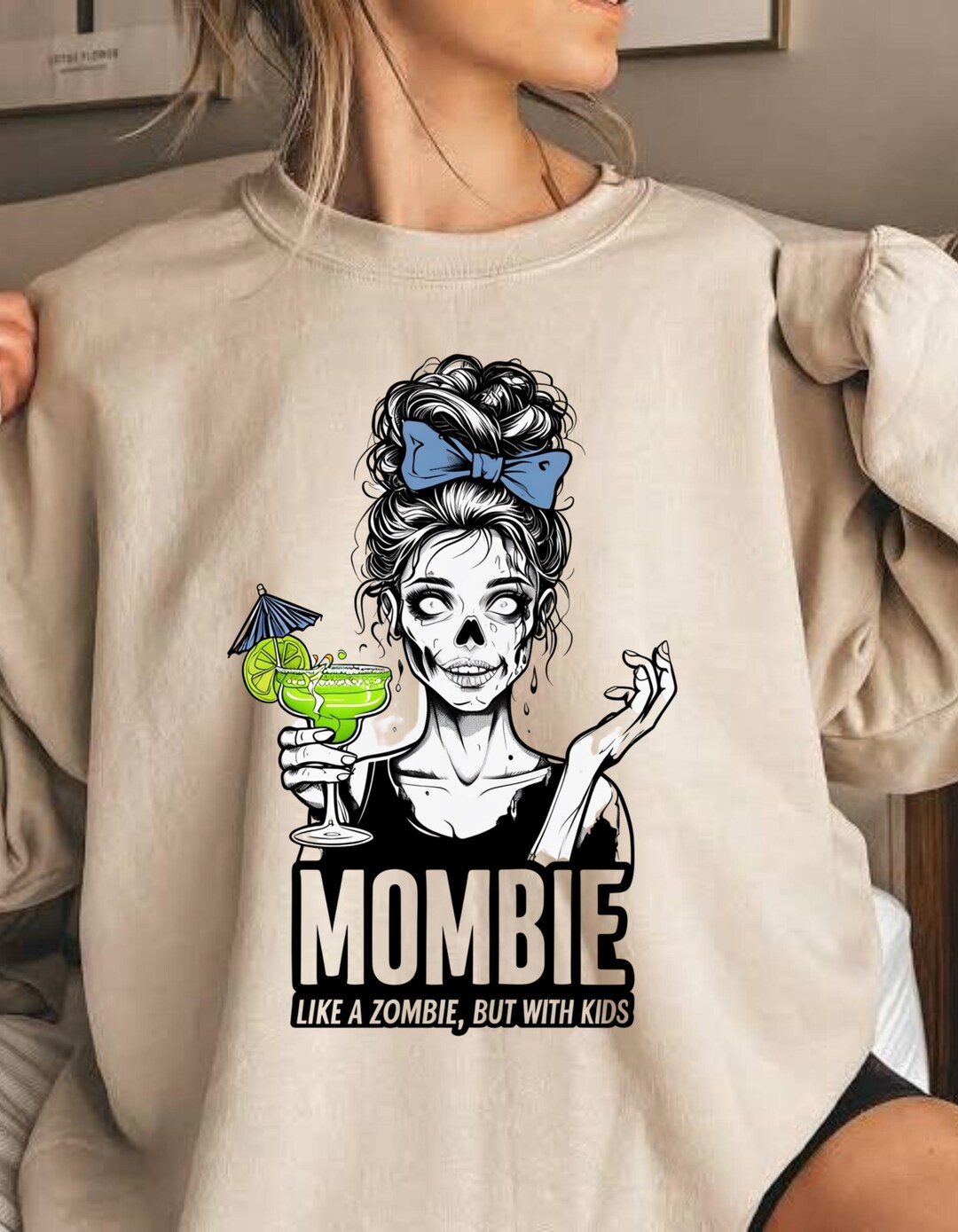 Mombie PNG, Mom Zombie Clipart, Funny Tired Mom Sublimation Design ...