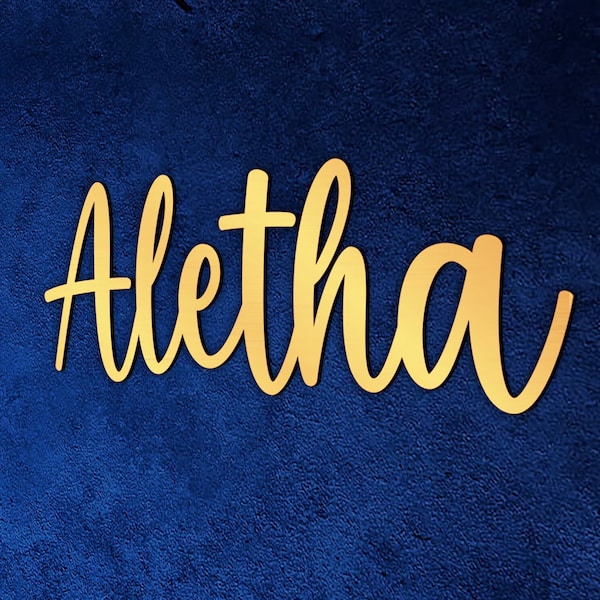 Gold Name Sign - Etsy