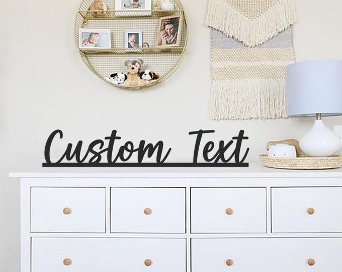 Custom Laser Cut Stand up or Hanging Sign Classic Script Unfinished - Etsy