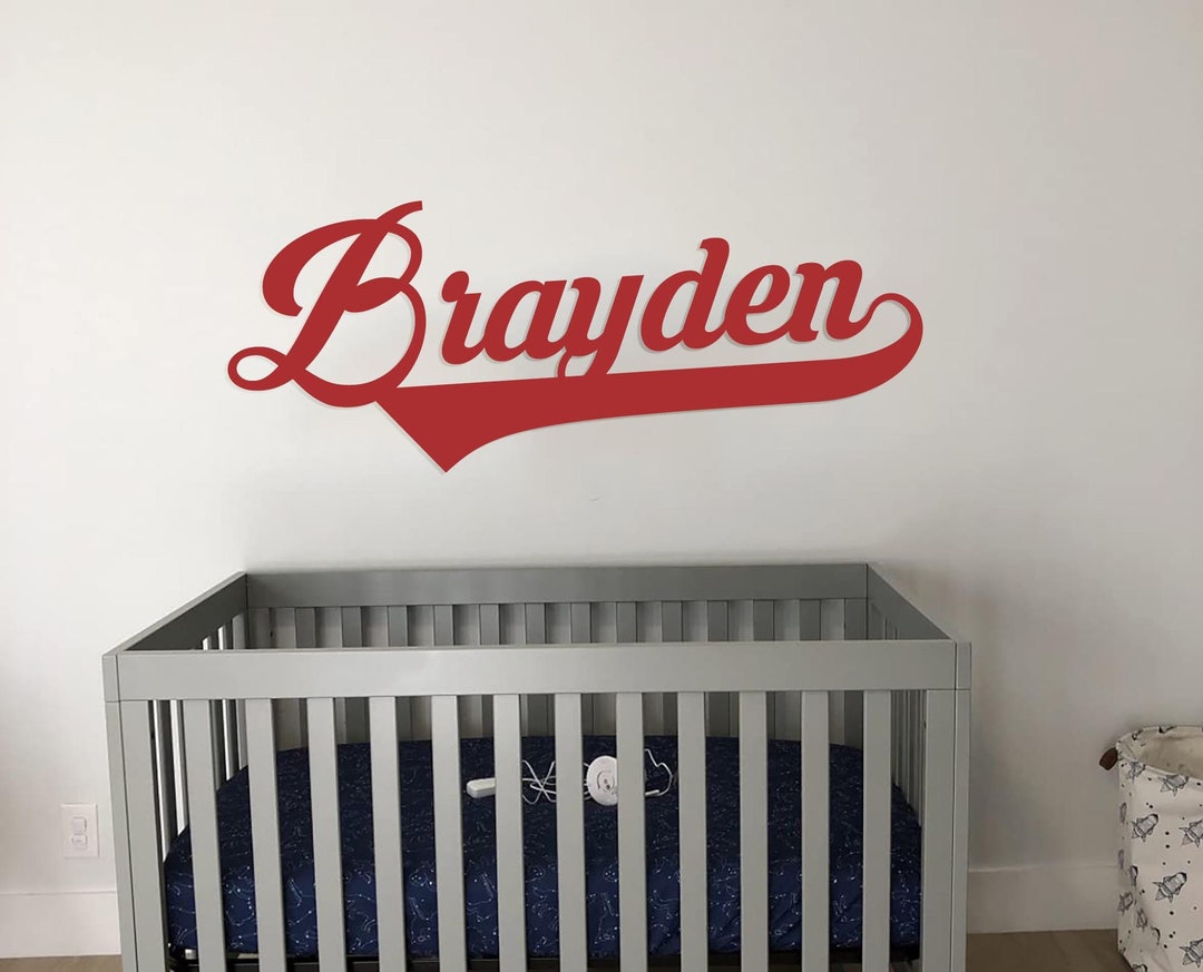 Baseball Baby Boy Nursery Wall Sign, Sports Theme Nursery Gift, Baby ...