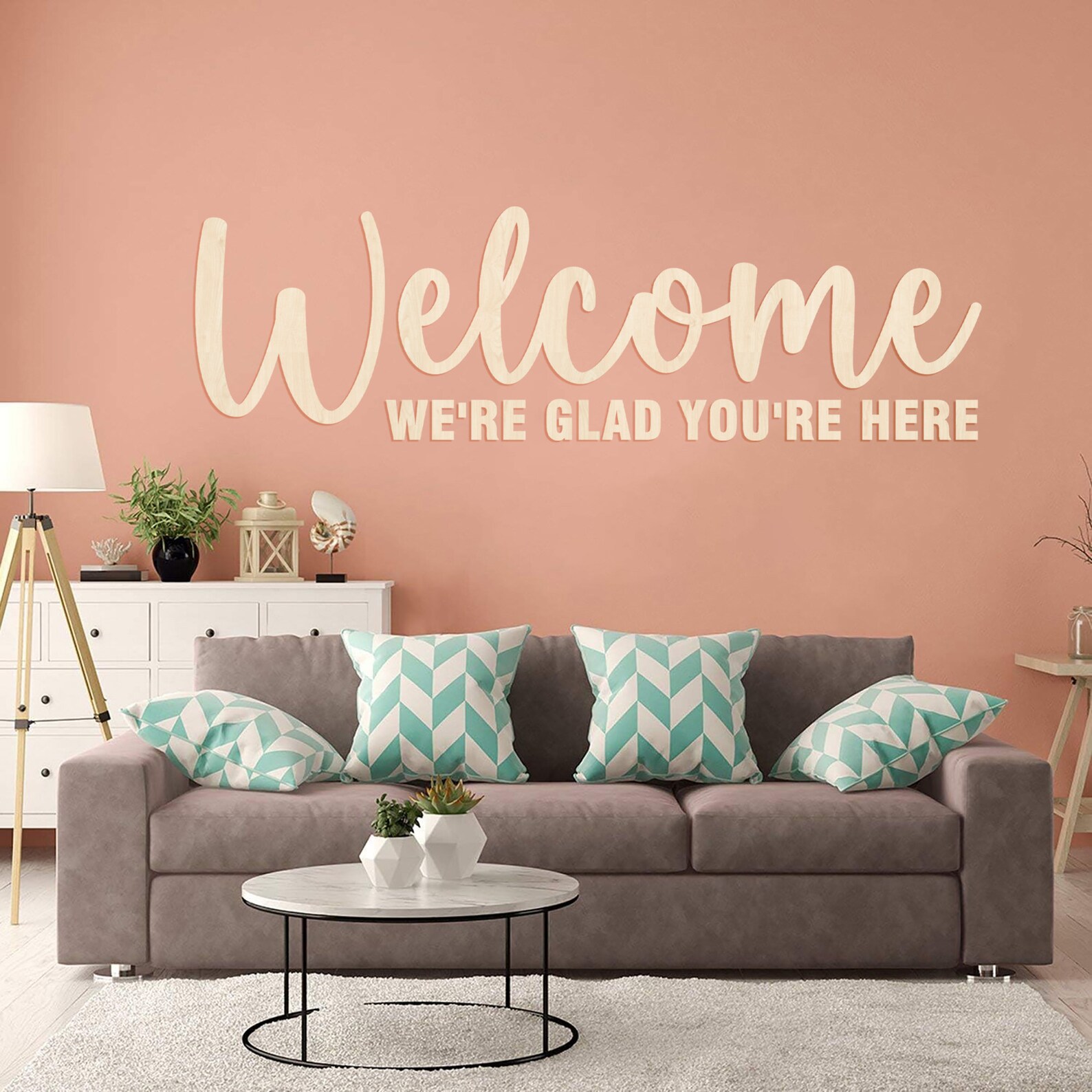 Welcome We're so Glad You're Here Wooden Wall Art,church Entry Way ...