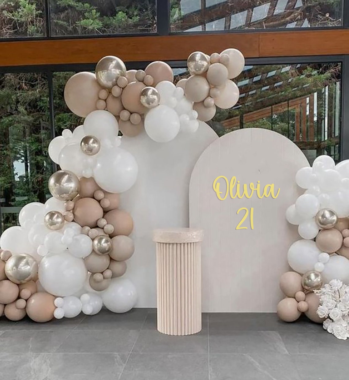 Custom Birthday Backdrop Name Signwooden Birthday Yard - Etsy