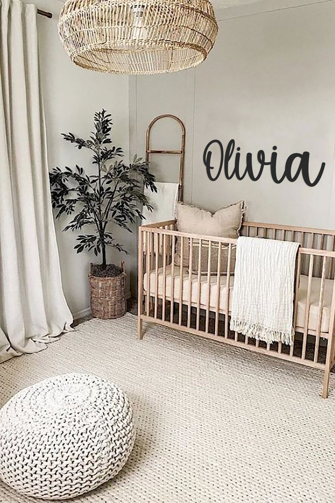 Custom Wood Name Sign,nursery Wall Art,custom Wood Letters,name Word ...