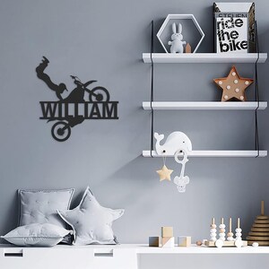 Custom Dirt Bike Sign,motocross Gifts, Rider Name Sign, Motorcycle ...