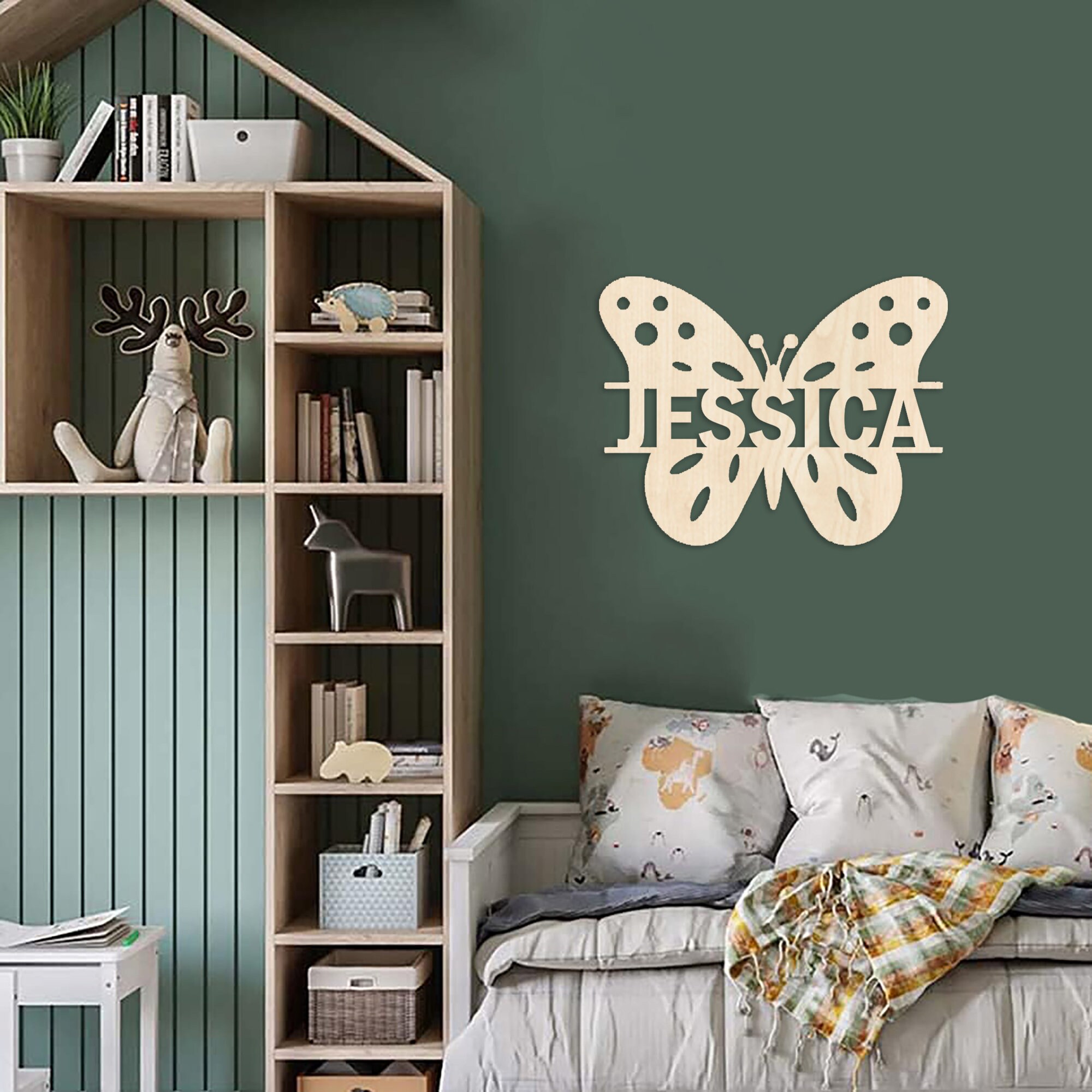Butterfly Custom Name Sign,wood Nursery Butterfly Decor,baby Girl ...