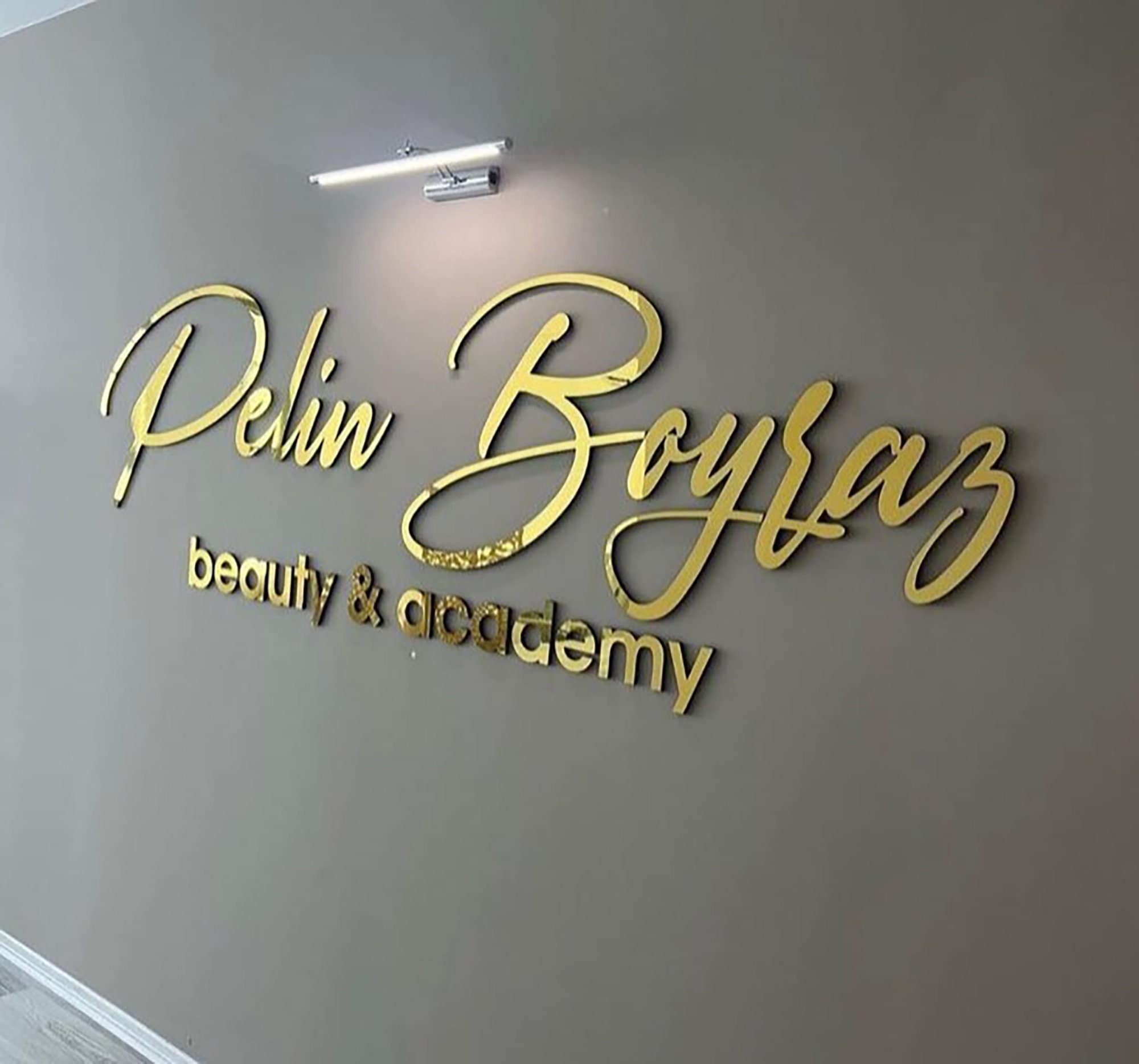 Personalized Acrylic Mirror Business Wall Sign, Custom Acrylic Business ...