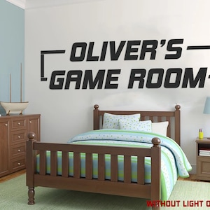 Custom Boys Name Neon Led Wall Panel Decor,game Room Led Decor,gamer ...