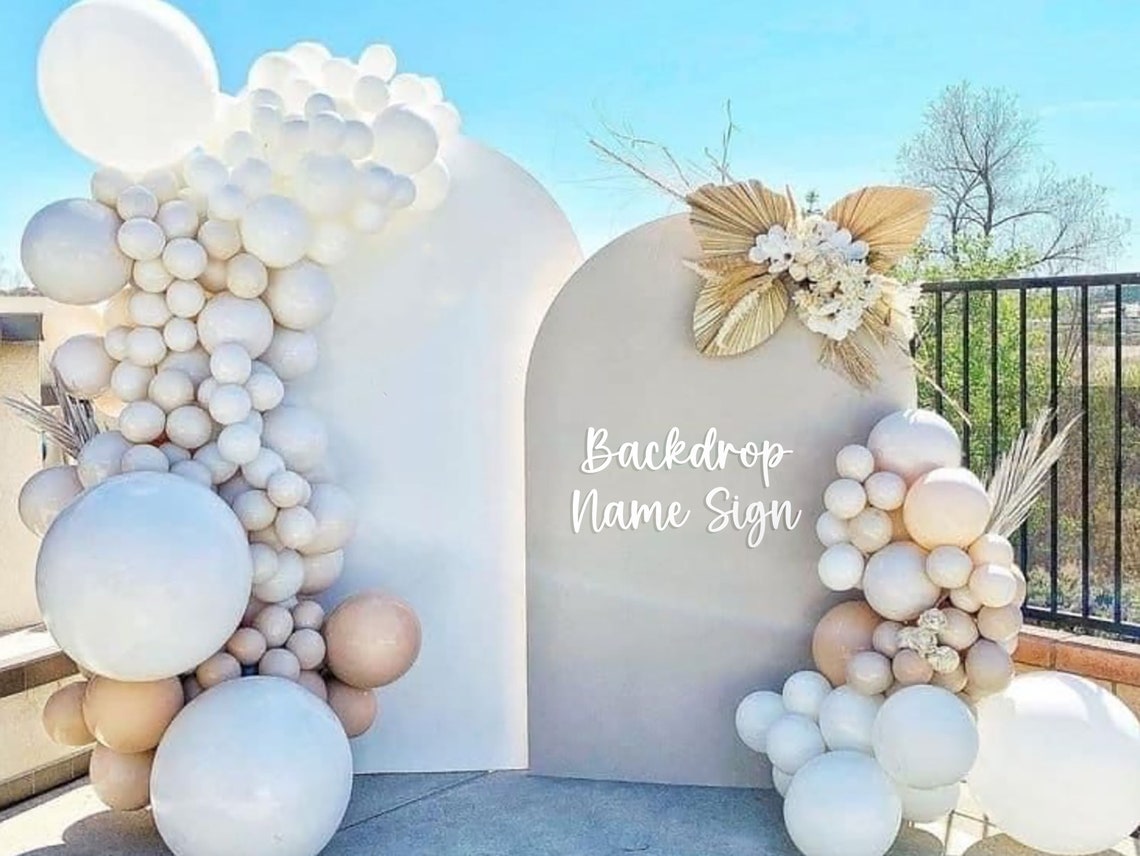 Custom Birthday Backdrop Name Signwooden Birthday Yard - Etsy
