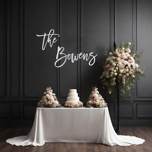 Custom Family Name Sign,rustic Wedding Wood Backdrop Sign,last Name ...