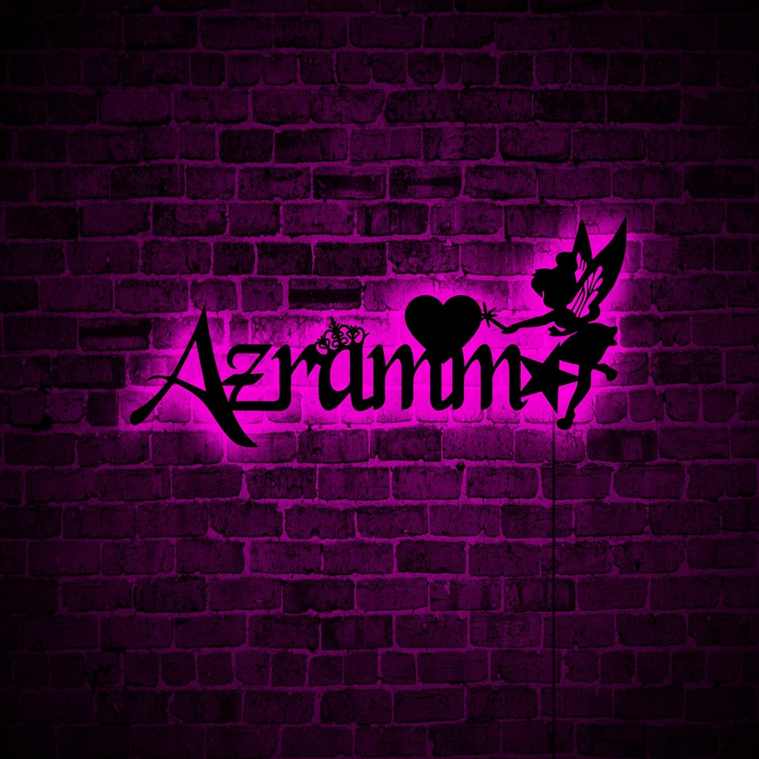 Custom Fairy Kids Name Neon Led Wall Decor,girls Led Sign,baby Neon ...