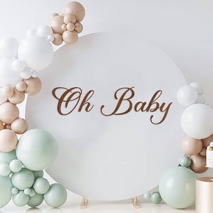 Oh Baby Backdrop Wall Sign, Gender Reveal Party Decor,baby Shower ...
