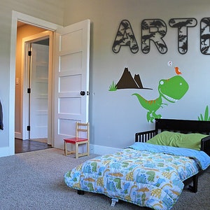 Dinosaur Name Sign,custom Dinosaur Letters,dinosaur Theme Wall Decor ...