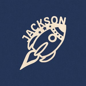 Custom Rocket Name Sign,personalized Space Theme Kids Nursery Name Sign ...