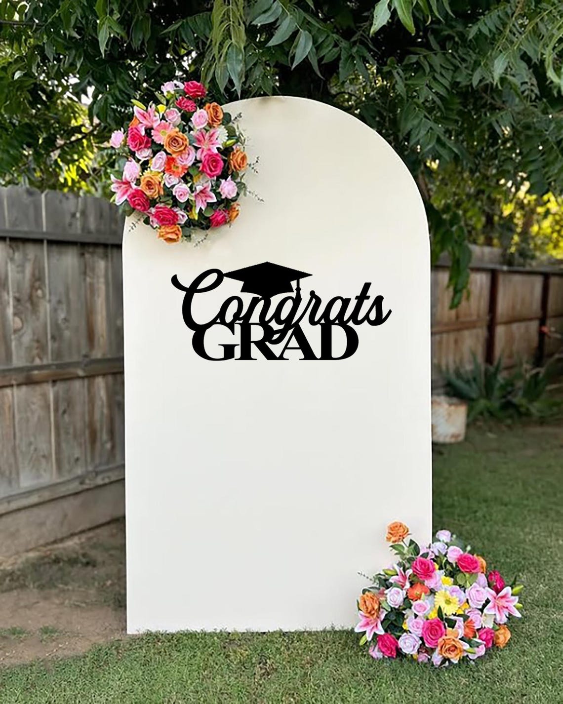 Congrats Grad Sign, Custom Graduate Backdrop Sign, Class of 2025 ...
