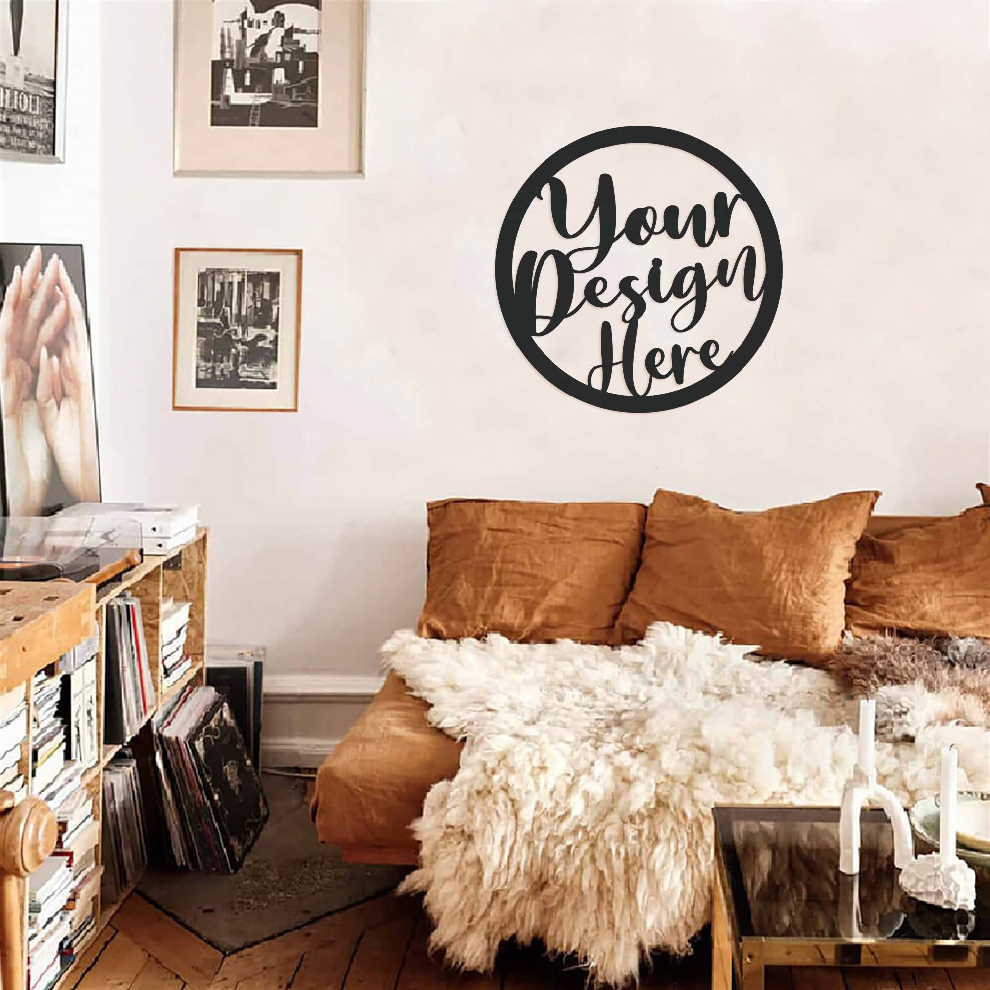 Custom Round Company Logo Sign, Custom Circle Backlit Acrylic Sign ...