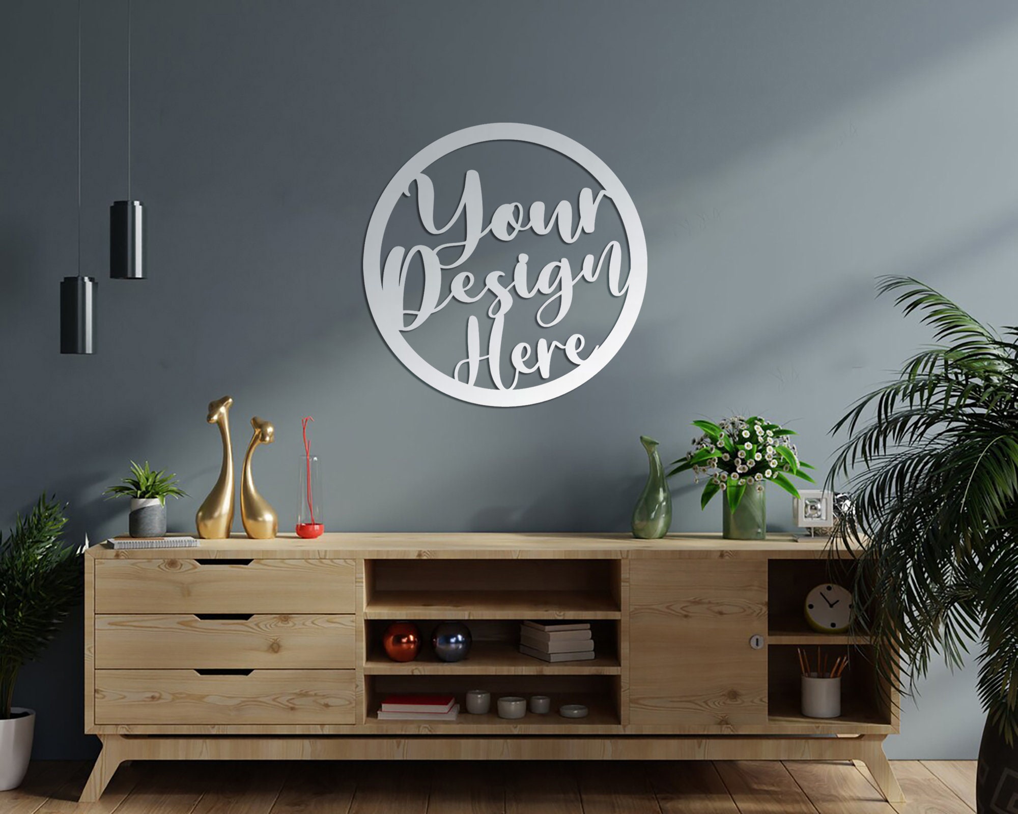 Custom Round Company Logo Sign, Custom Circle Backlit Acrylic Sign ...