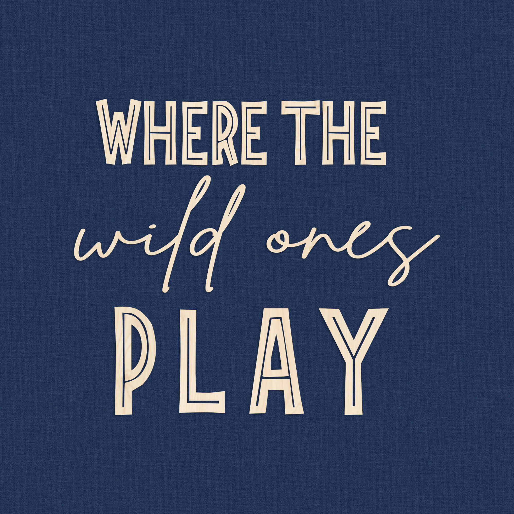 Where the Wild Ones Play Sign, Safari Playroom Wooden Wall Art, Jungle ...