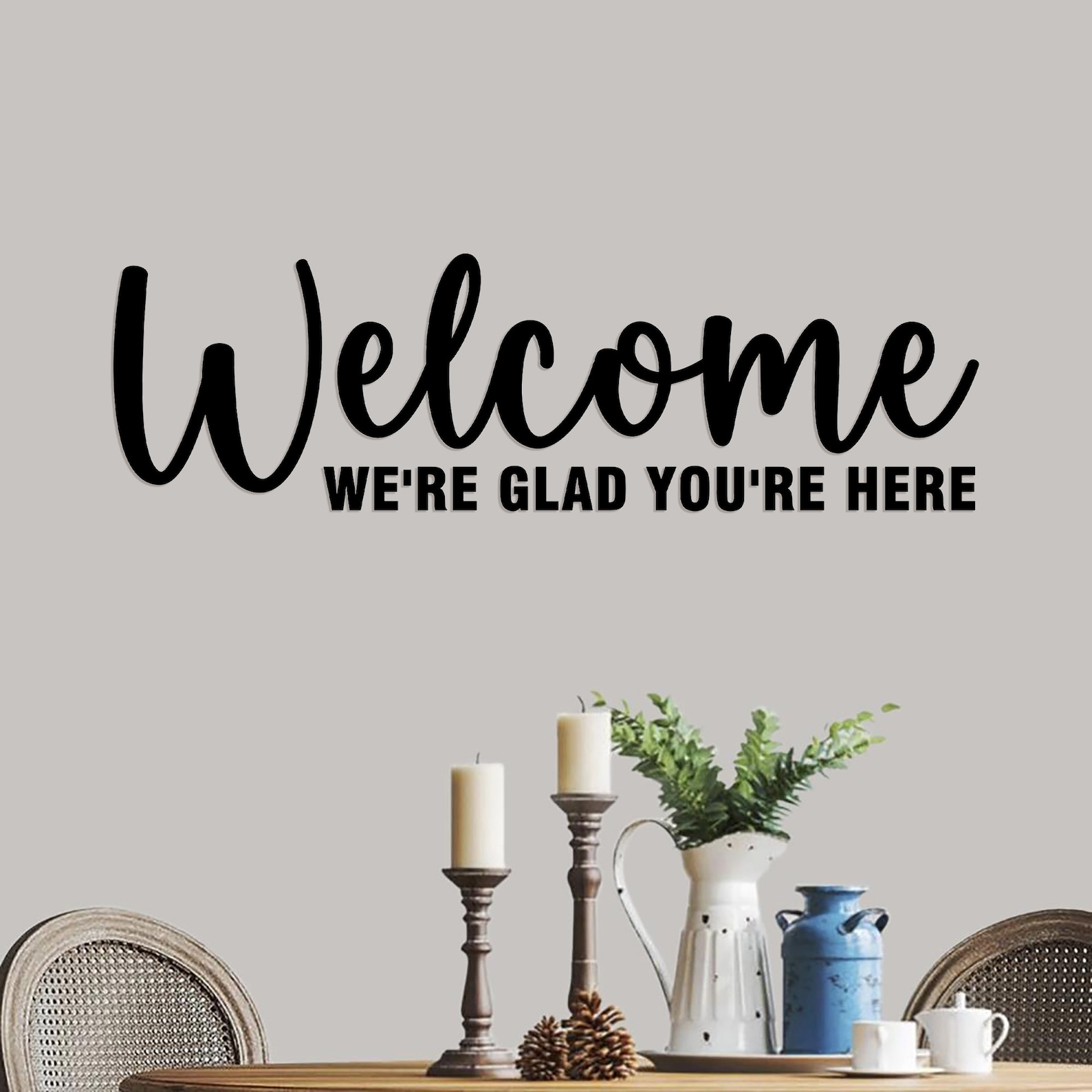 Welcome We're so Glad You're Here Wooden Wall Art,church Entry Way ...
