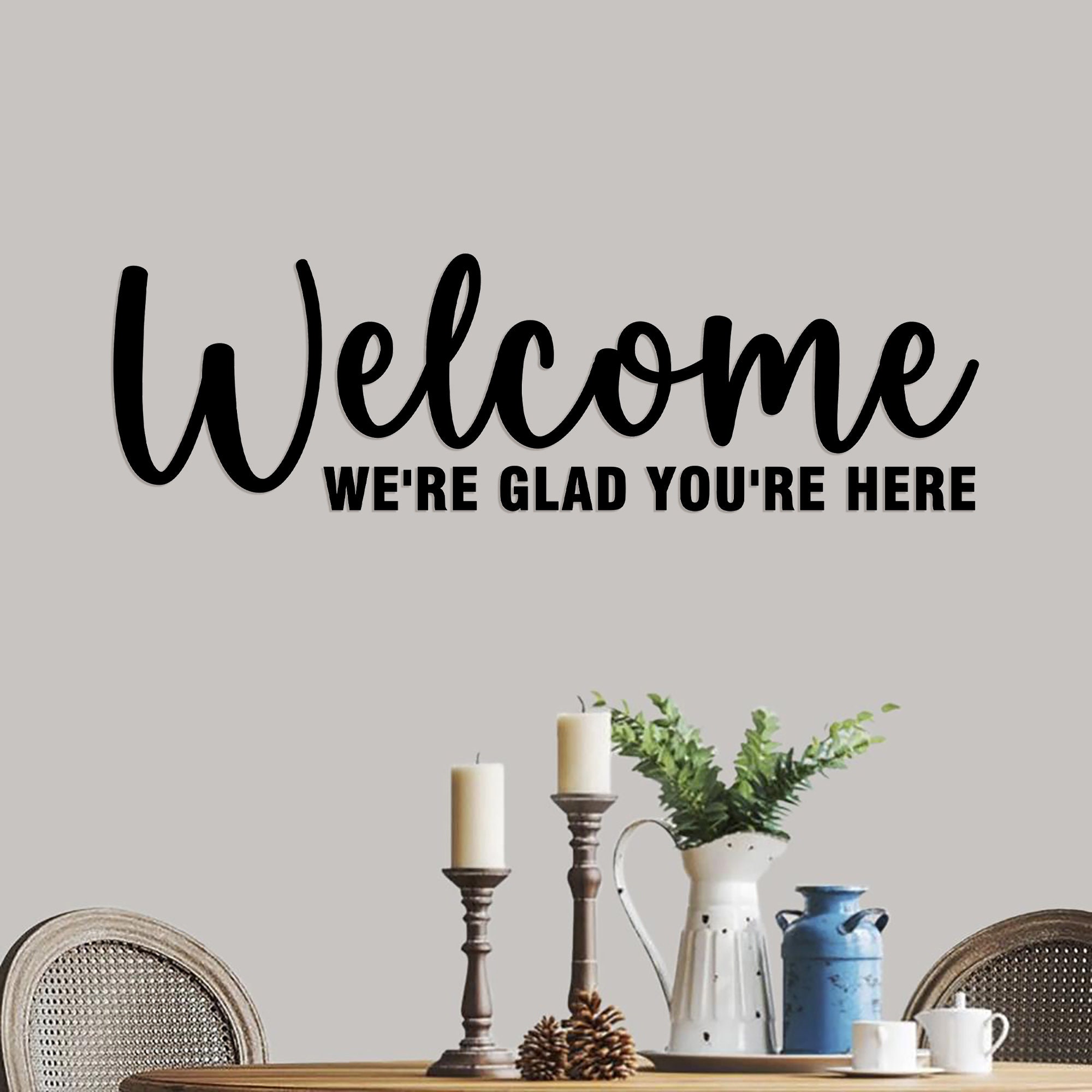 Welcome We're so Glad You're Here Wooden Wall Art,church Entry Way ...