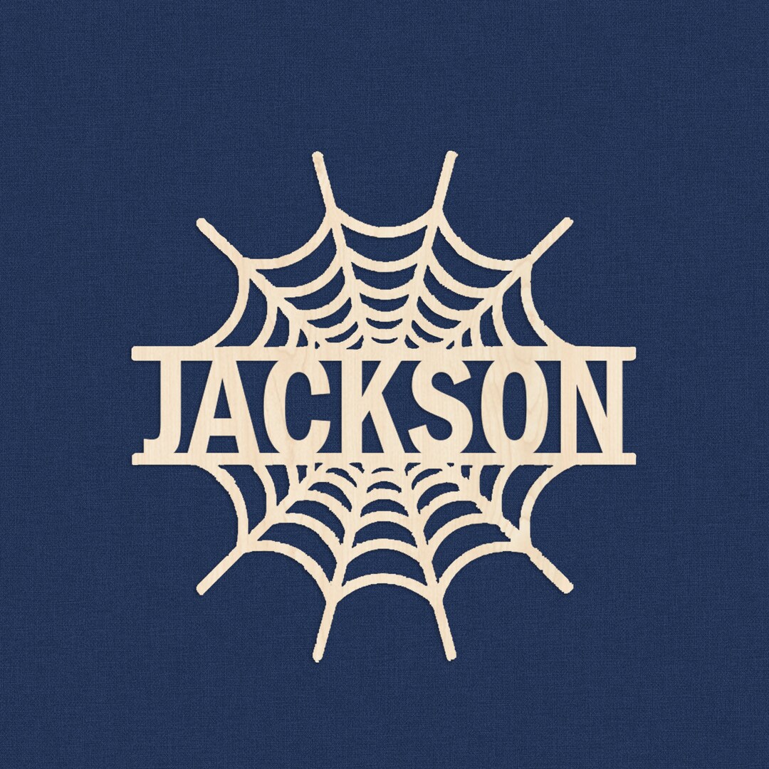Custom Superhero Spider Name Sign,personalized Spider Web Name Sign ...