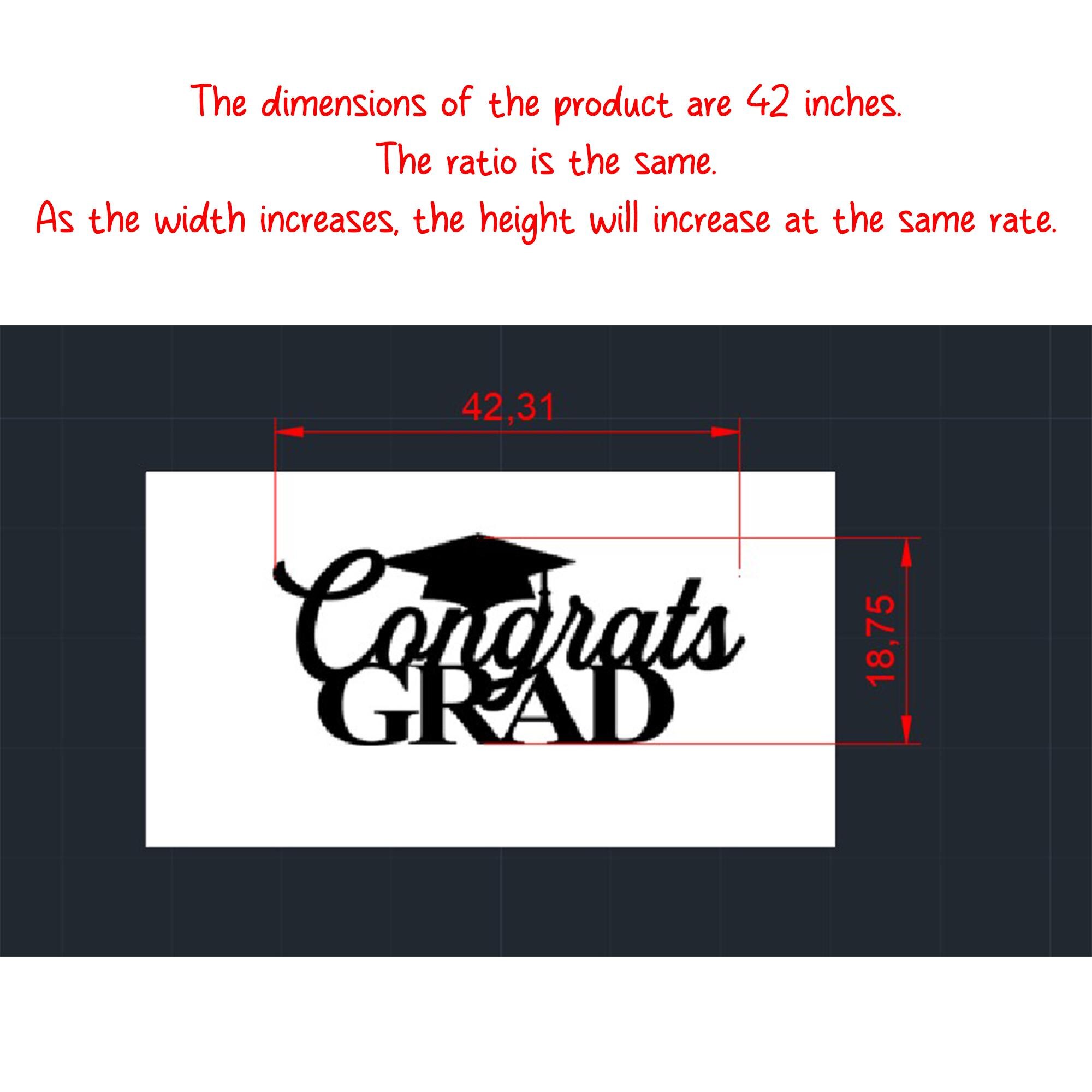 Congrats Grad Sign, Custom Graduate Backdrop Sign, Class of 2025 ...