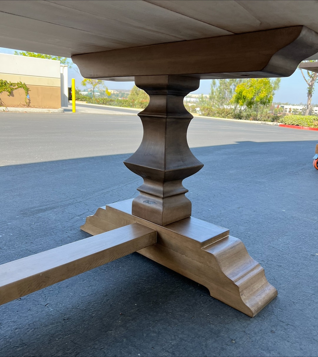 Handcrafted Solid Wood Dining Table Pedestals FREE SHIPPING - Etsy