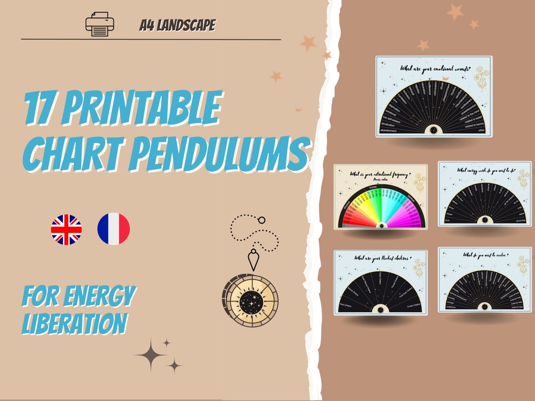17 Printable Pendulum Dials for Energetic and Emotional Release - Etsy