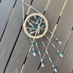 Blue Soft Blue Suncatcher Craft Handcrafted - Etsy
