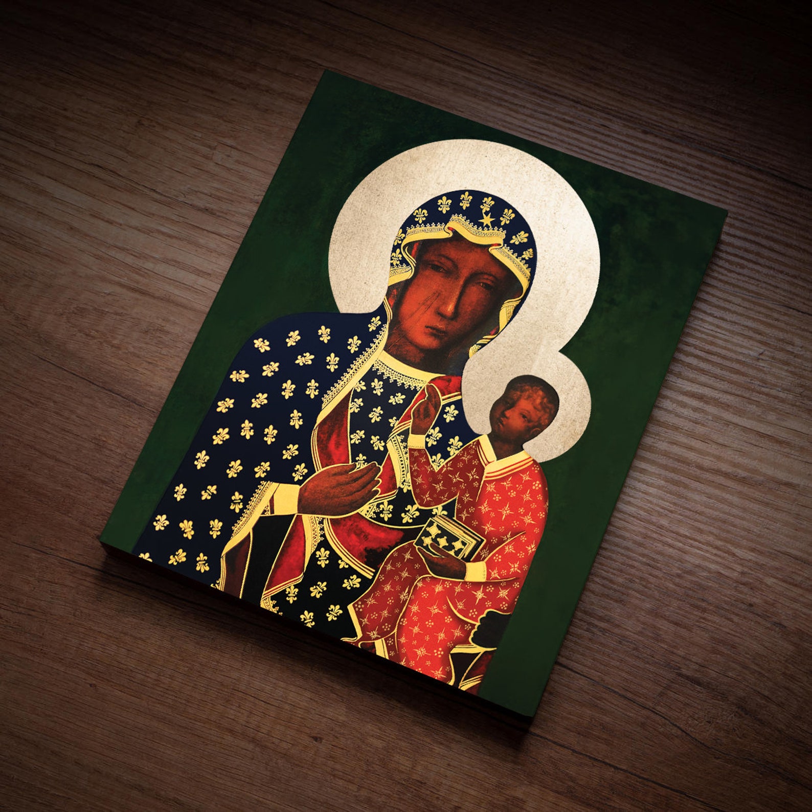 Black Madonna Icon Our Lady of Częstochowa Our Lady of - Etsy Canada