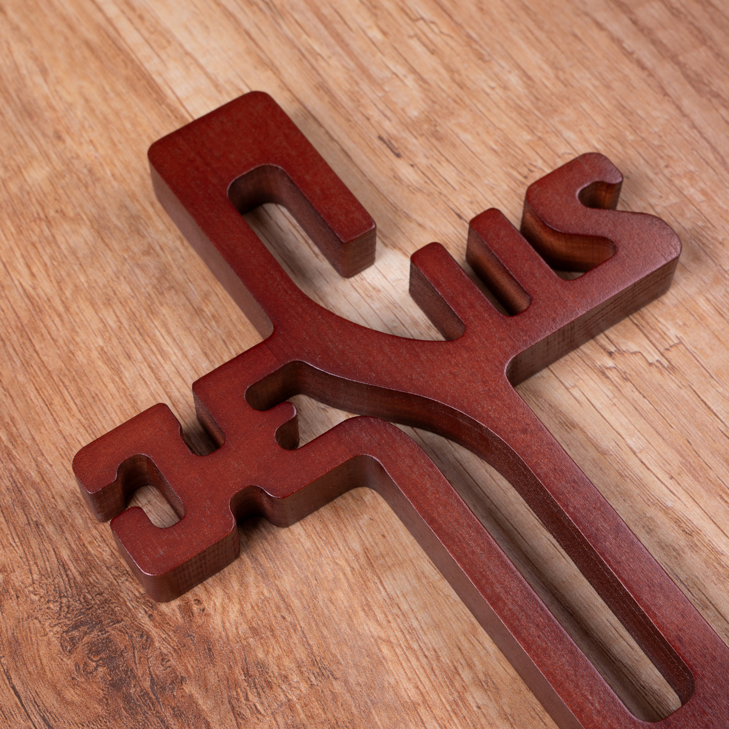 Modern Wooden 'jesus' Cross - Etsy