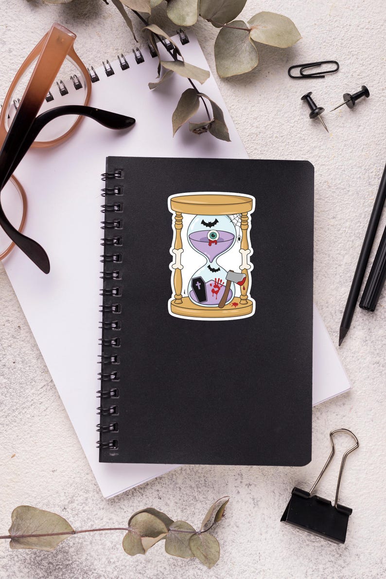 Horror & True Crime Hourglass PNG SVG, Bookish Clipart, Designs for ...