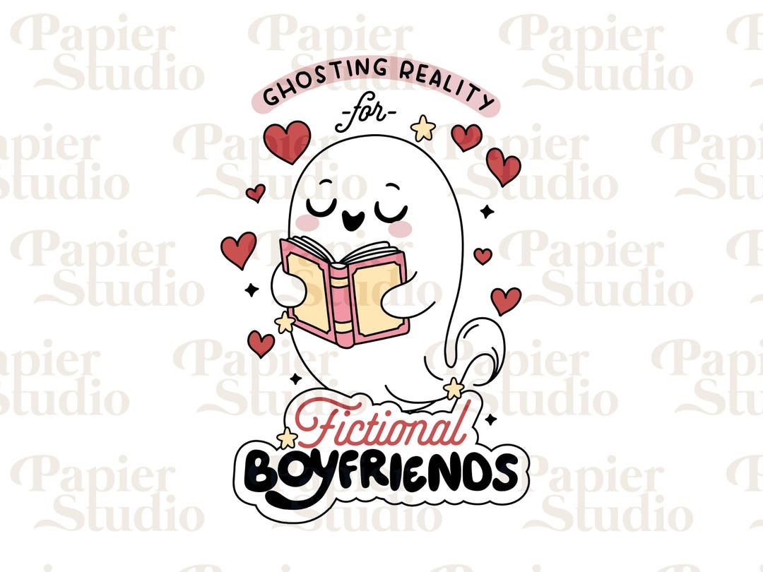 Fictional Boyfriends PNG SVG, Trendy Cute Bookish Clipart, Designs for ...