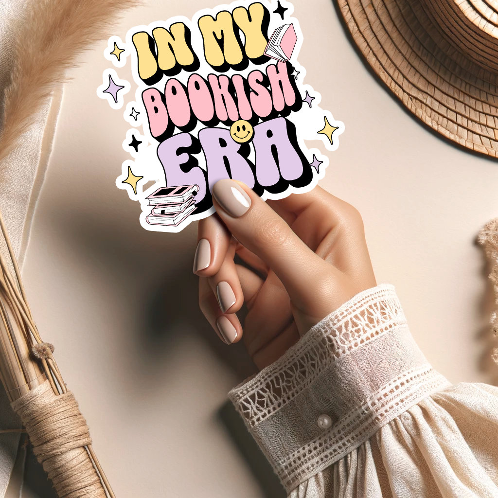 In My Bookish Era SVG PNG, Cute Bookish Design for T-shirts, Stickers ...