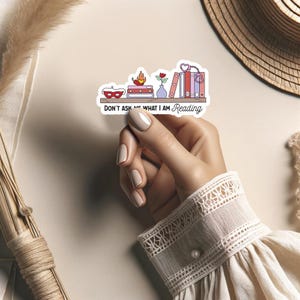 Dont Ask Me What I Am Reading PNG SVG, Trendy Cute Bookish Clipart ...