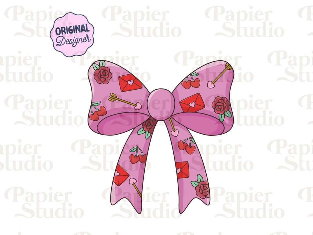 Romance Bow PNG SVG, Trendy Bookish Clipart, Design for Stickers ...