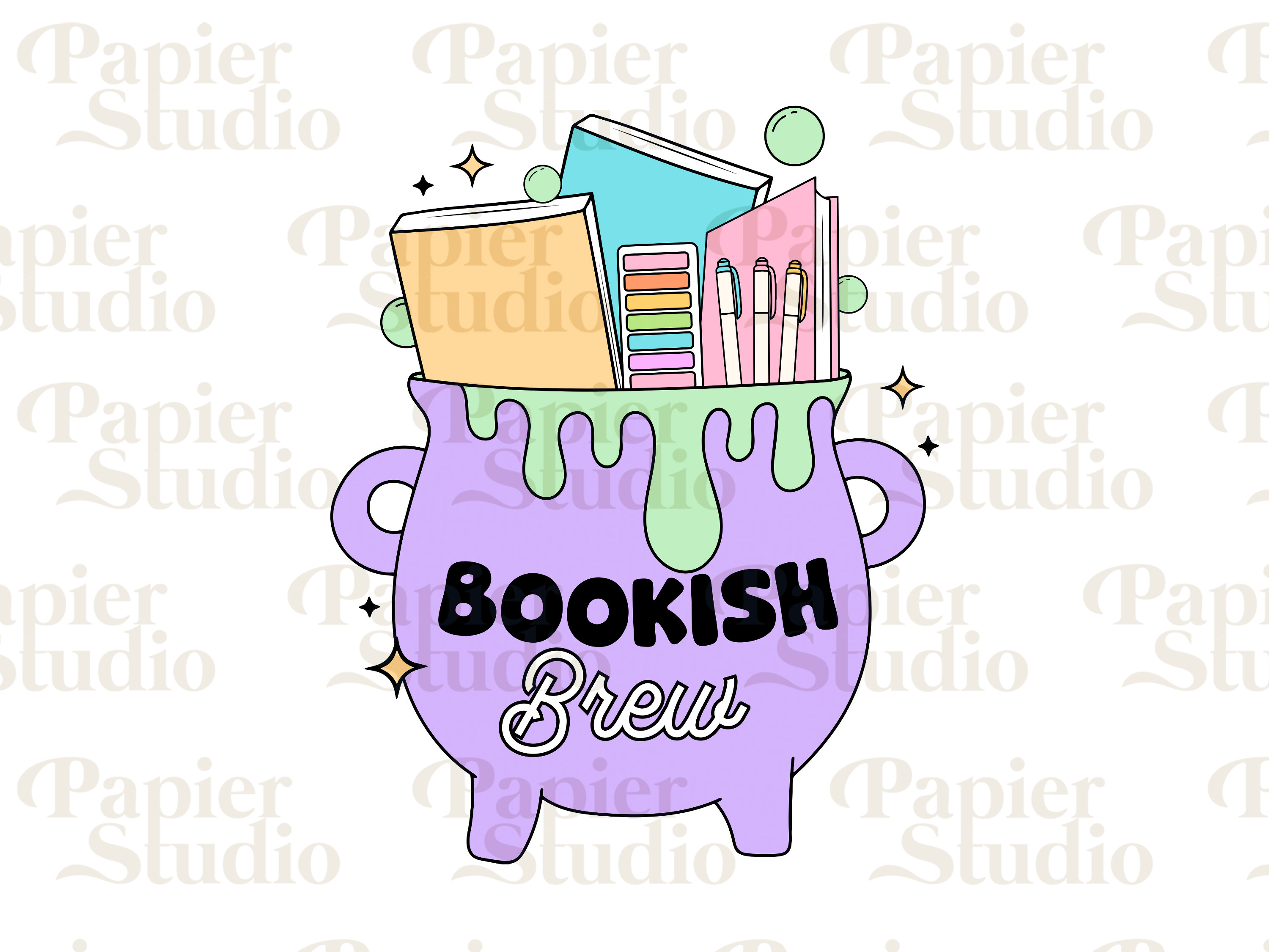 BOOK Brew PNG SVG, Bookish Png, Book Clipart, Designs for Stickers ...