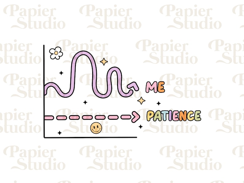 Me PATIENCE SVG PNG, Cute Mental Health Design for Stickers, T-shirts ...