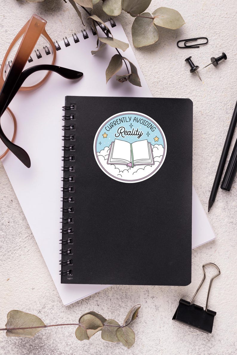 Currently Avoiding Reality PNG SVG, Trendy Cute Bookish Clipart ...
