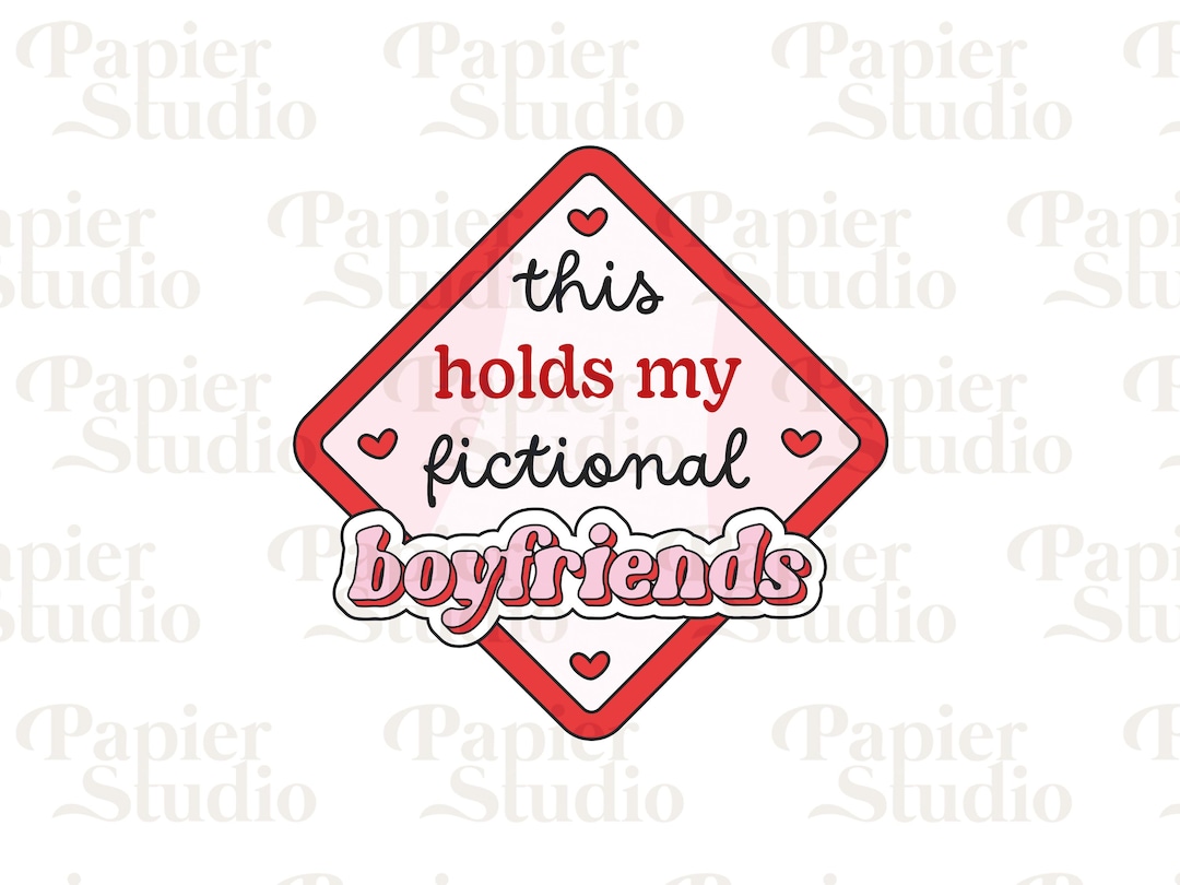 Fictional Boyfriends PNG SVG, Cute Trendy Romance Bookish Clipart ...