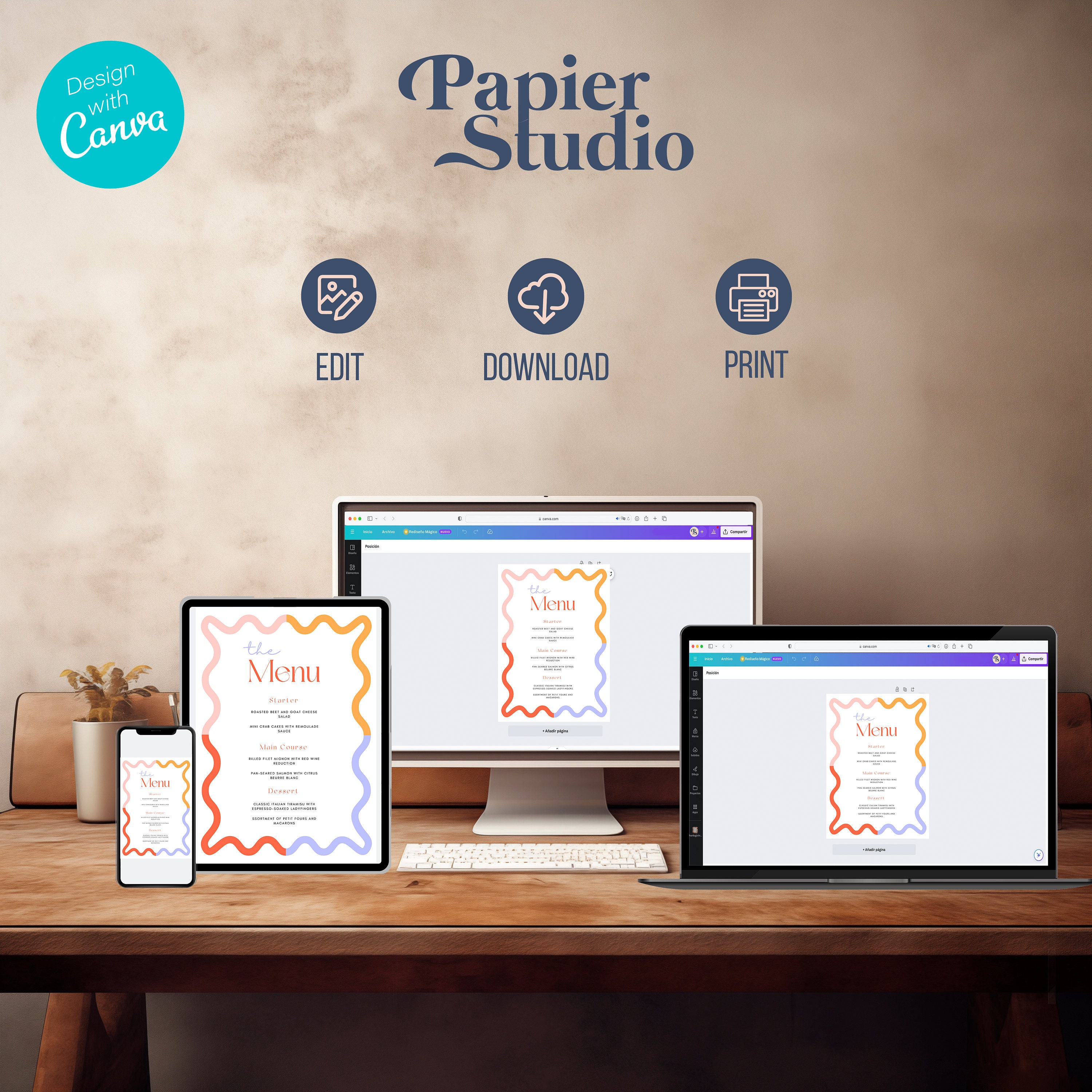 Restaurant Menu Card Template, Dinner Menu Printable, Restaurant Menu ...