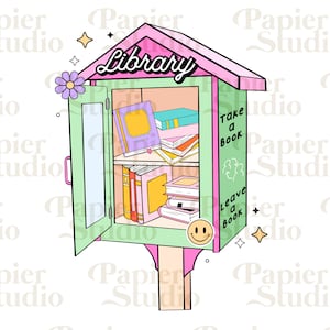 Library Take A Book Leave A Book PNG SVG, Book Clipart, Designs for ...